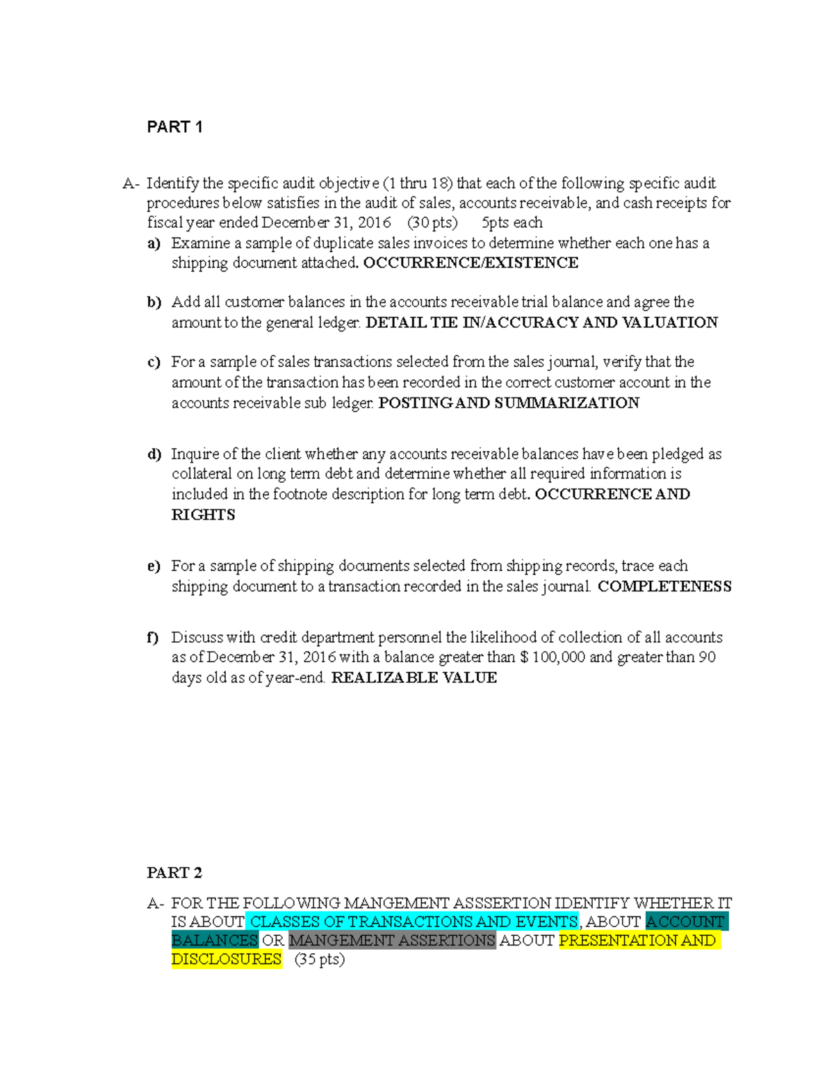 Auditing and Investigating Assignment for 2021 - Cost Accounting - Studocu