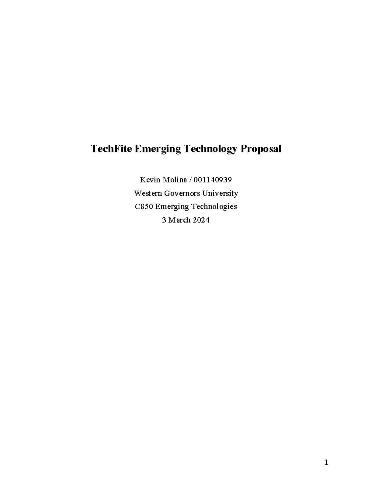 C850 Cisco XDR Submission - TechFite Emerging Technology Proposal Kevin ...