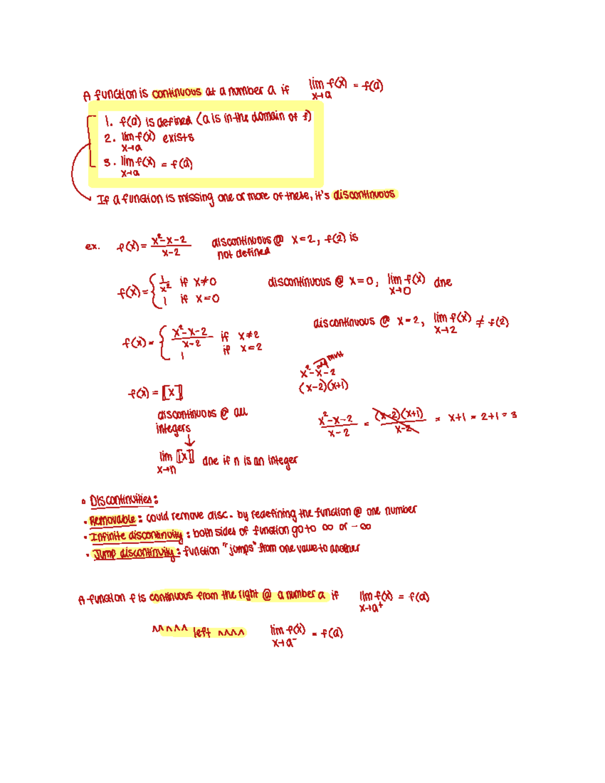 S. 1 Calculus Notes - MATH 1206 - Studocu