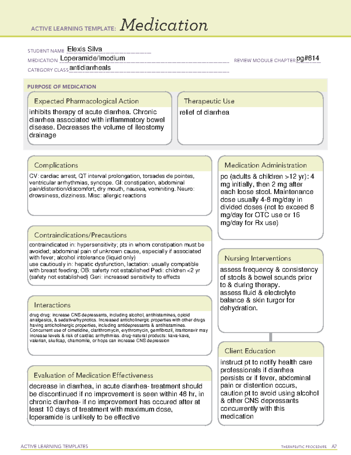 Loperamide-med car-2 - med cards - ACTIVE LEARNING TEMPLATES ...