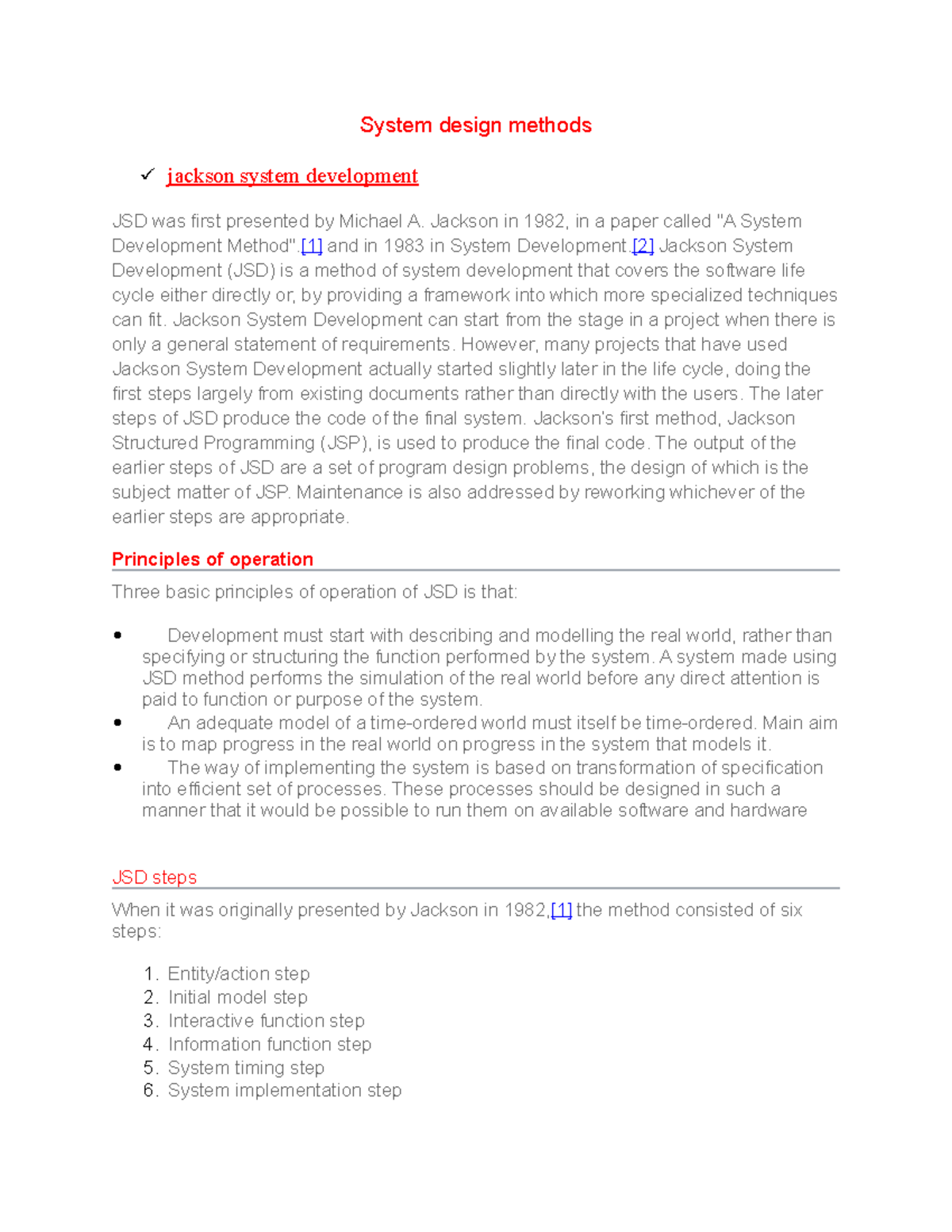 System design methods - sad notes - System design methods jackson ...