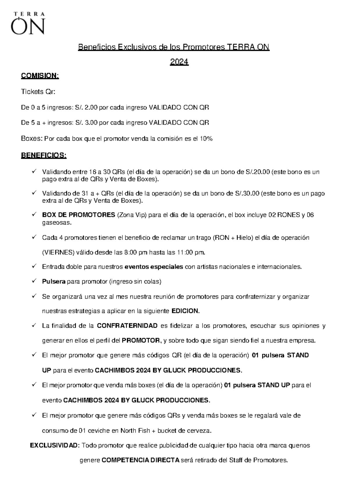 Beneficios Terra ON - inljmll.,m,ñk´{p+p - COMISION: Beneficios ...