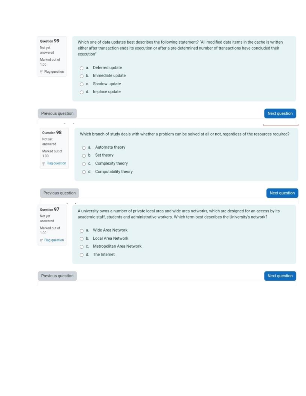 @Exit-exam Model C - exit exam - computer science - Studocu