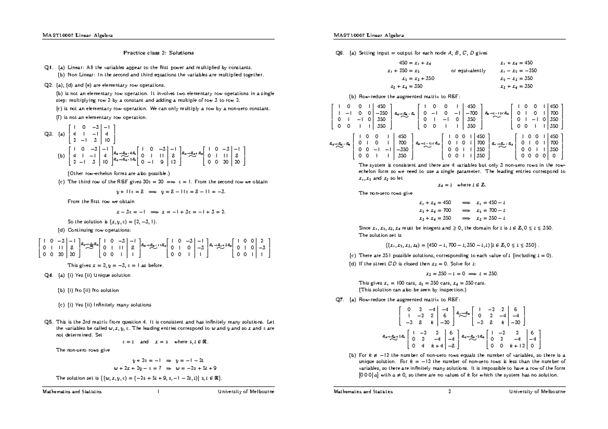 T02solutions(printing)-1 - MAST10007 - Unimelb - Studocu