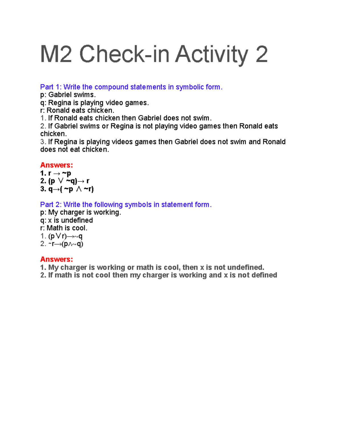 M2 Check-in Activity 2 santelices - M2 Check-in Activity 2 Part 1 ...