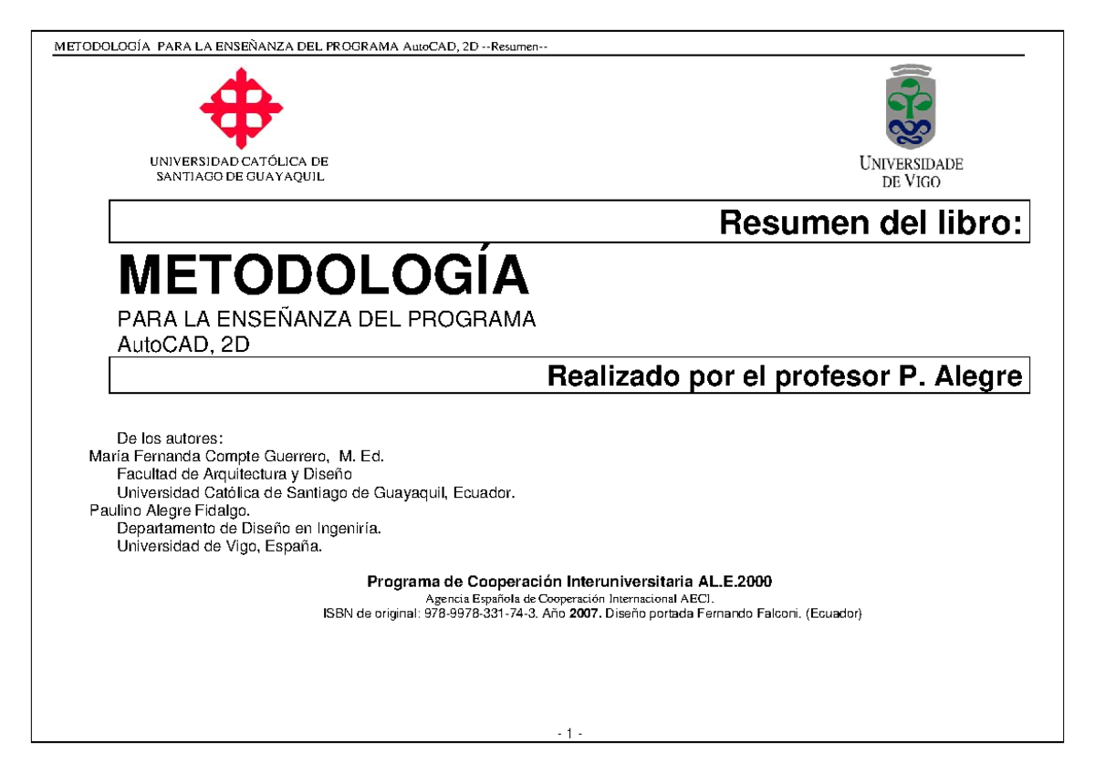 Auto CAD - bnnn - Expresión Gráfica - UVIGO - Studocu