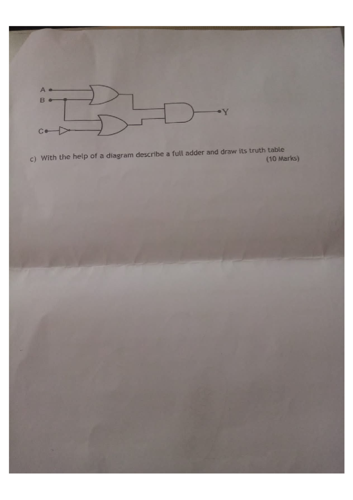 Digital electronics past paper - Computer science - Studocu