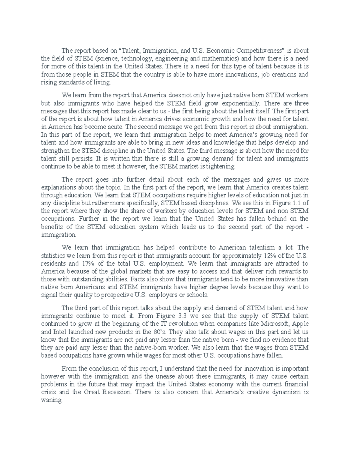 Report - Lecture notes from class. These are typed out notes while the ...