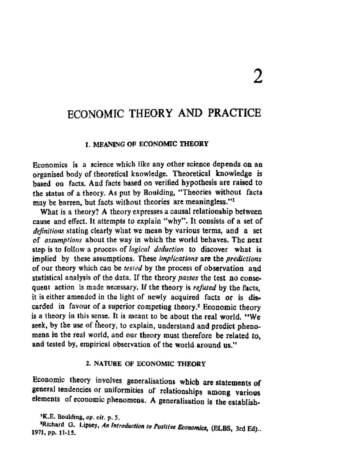 Economic theory and methods (micro economic theory) - Micro Economics I ...