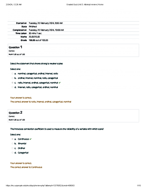 [Solved] Explain the importance of variables and measurement scales and - Biostatistics (HS 4510 ...