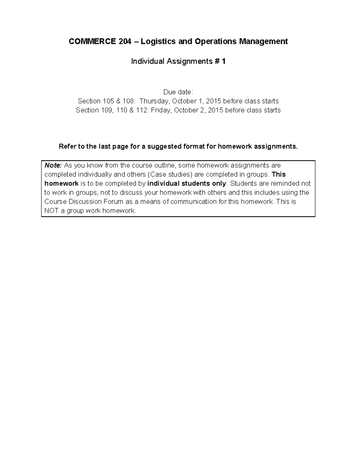 Lecture notes, lecture 1 - Logistics and Operations Management ...