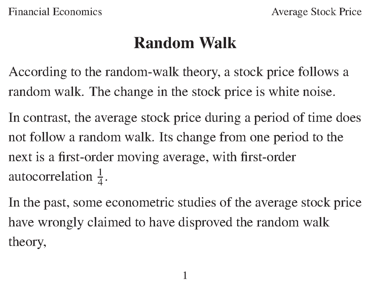 Average Stock Price - השקעות - Financial Economics Average Stock Price ...