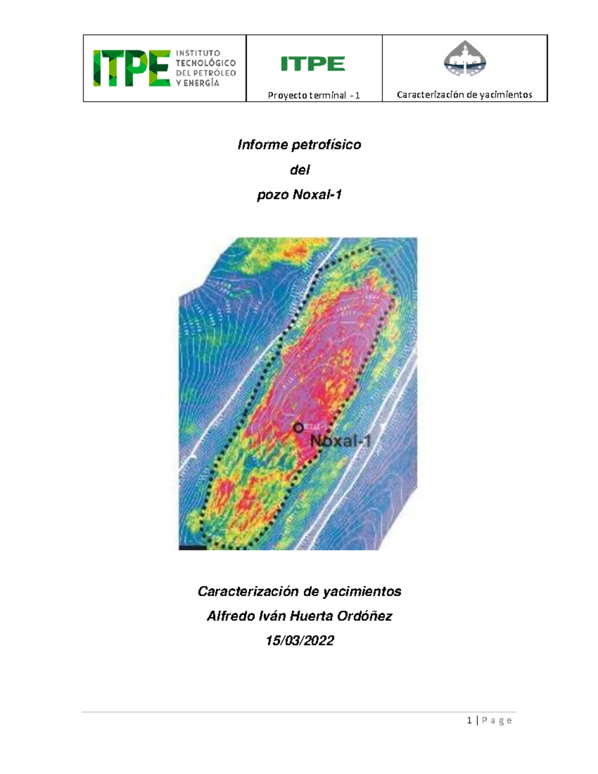 Informe petrofísico del pozo Noxal-1 final - Informe petrofísico del ...