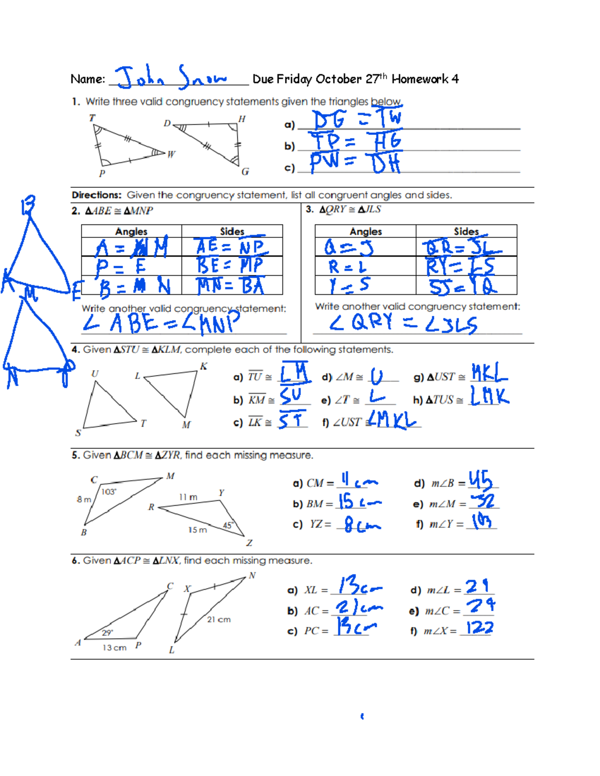 Homework 4 - Good for understanding Geometry - Name ...