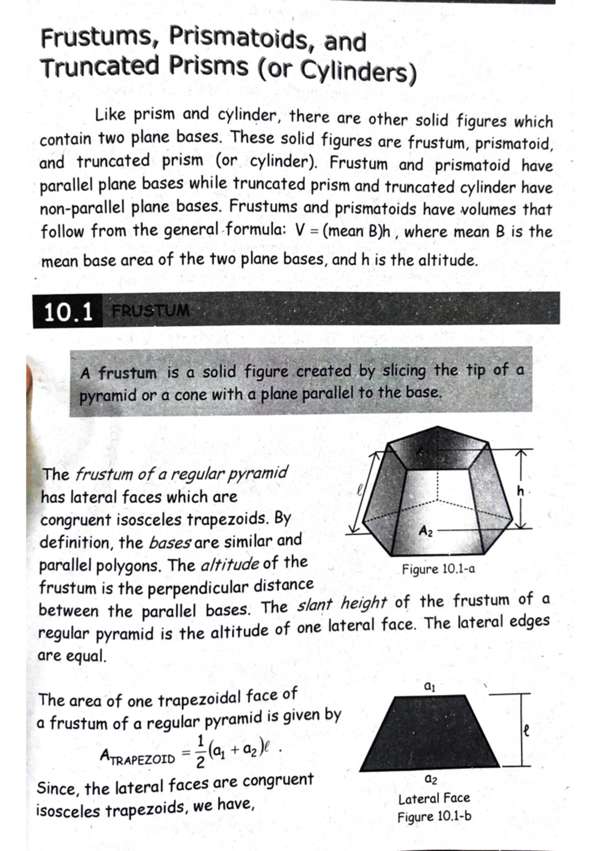 Frustum Prismatoids Truncated Prisms Spheres - Civil Engineering - Studocu