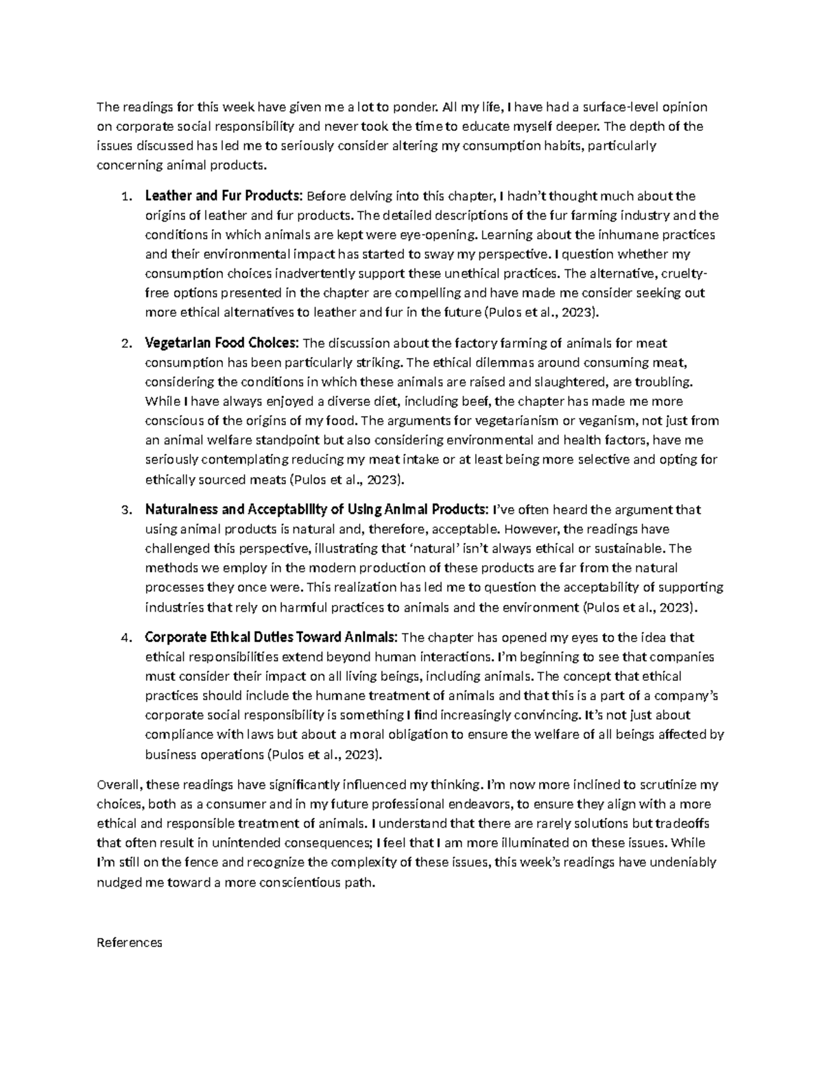 Discussion Forum Week 1 - The readings for this week have given me a ...