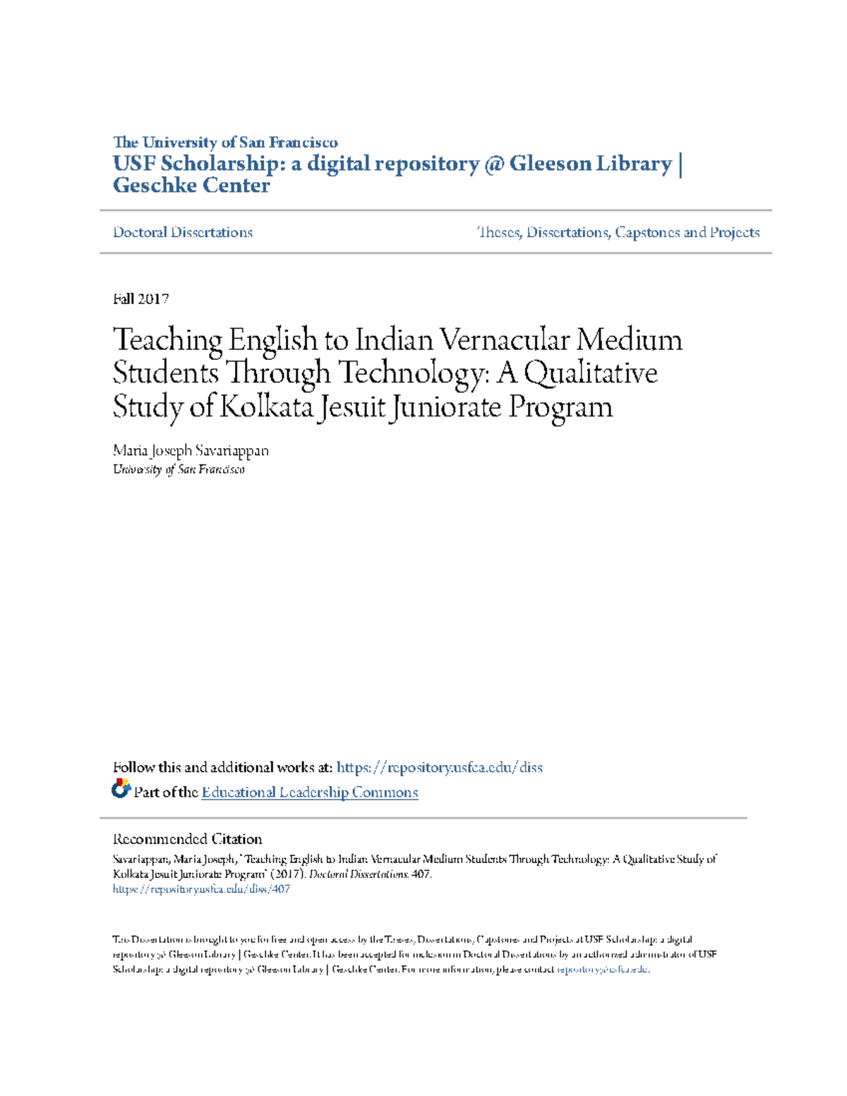 Teaching English to Indian Vernacular Medium Students Through Tec - The ...