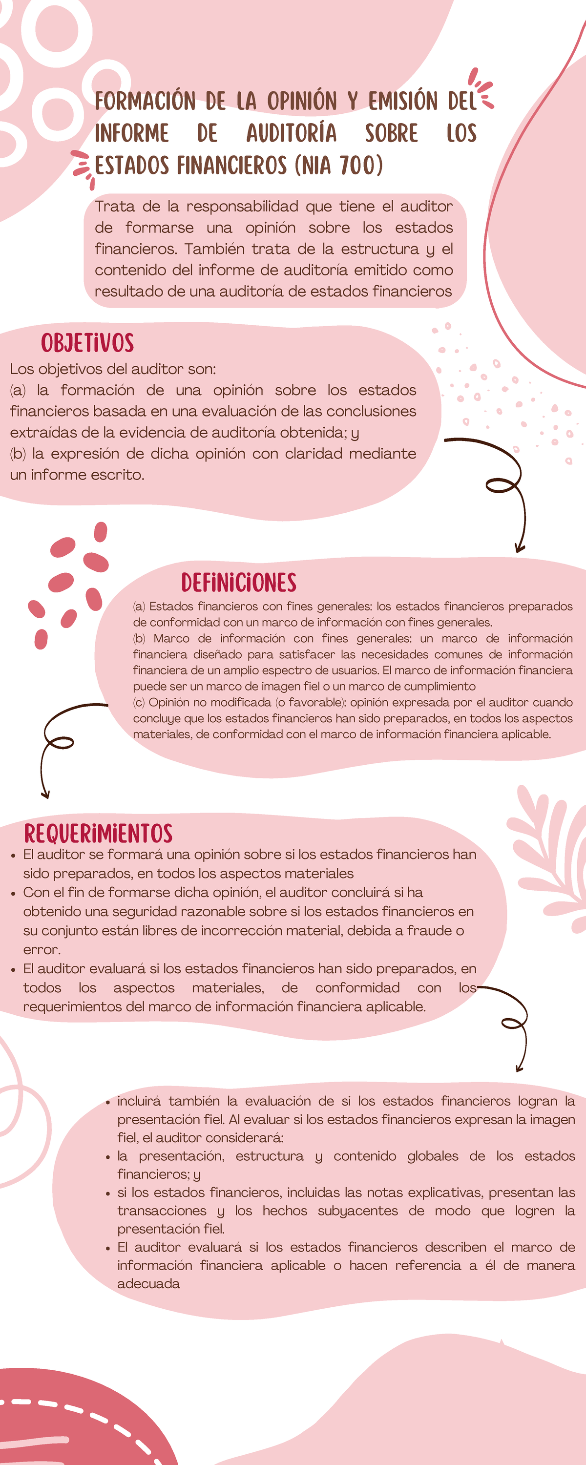 Esquema NIA 700 - marco conceptual y resumen de NIA 700 - INFORME DE ...