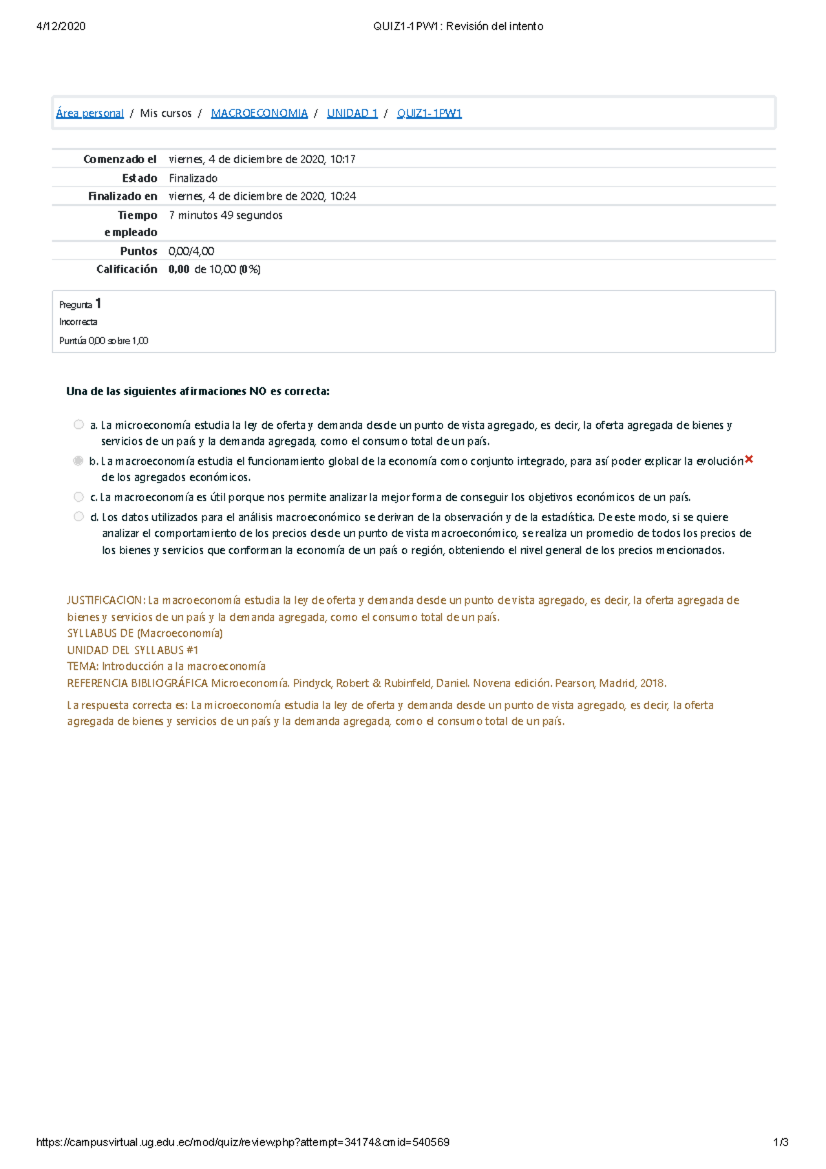 macrorcoia jjdkd dkd - 4/12/2020 QUIZ1-1PW1: Revisión del intento - Studocu