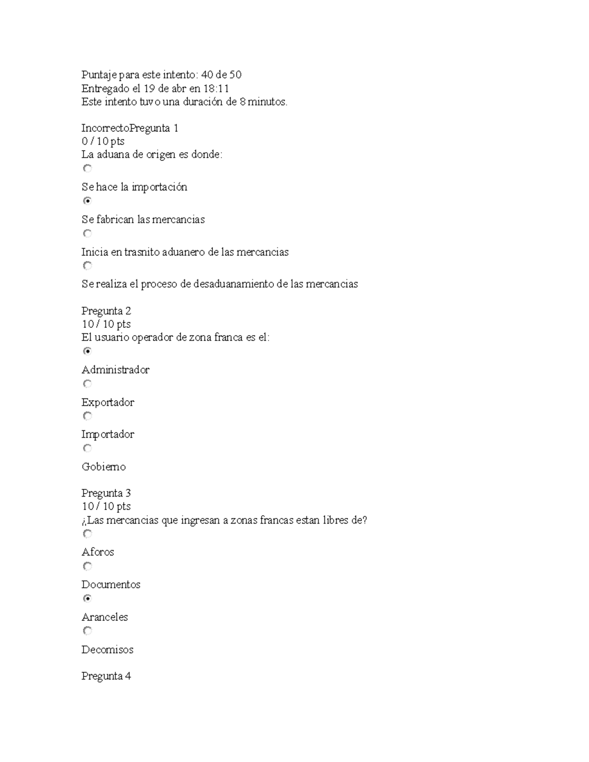 Parcial 2 28 Marzo 2020, preguntas y respuestas - Warning: TT: undefined function: 32 Puntaje ...