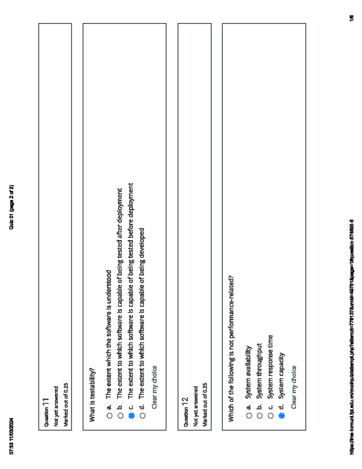 Quiz 1 - 2 Môn SWD392 - Software Architecture And Design - Studocu