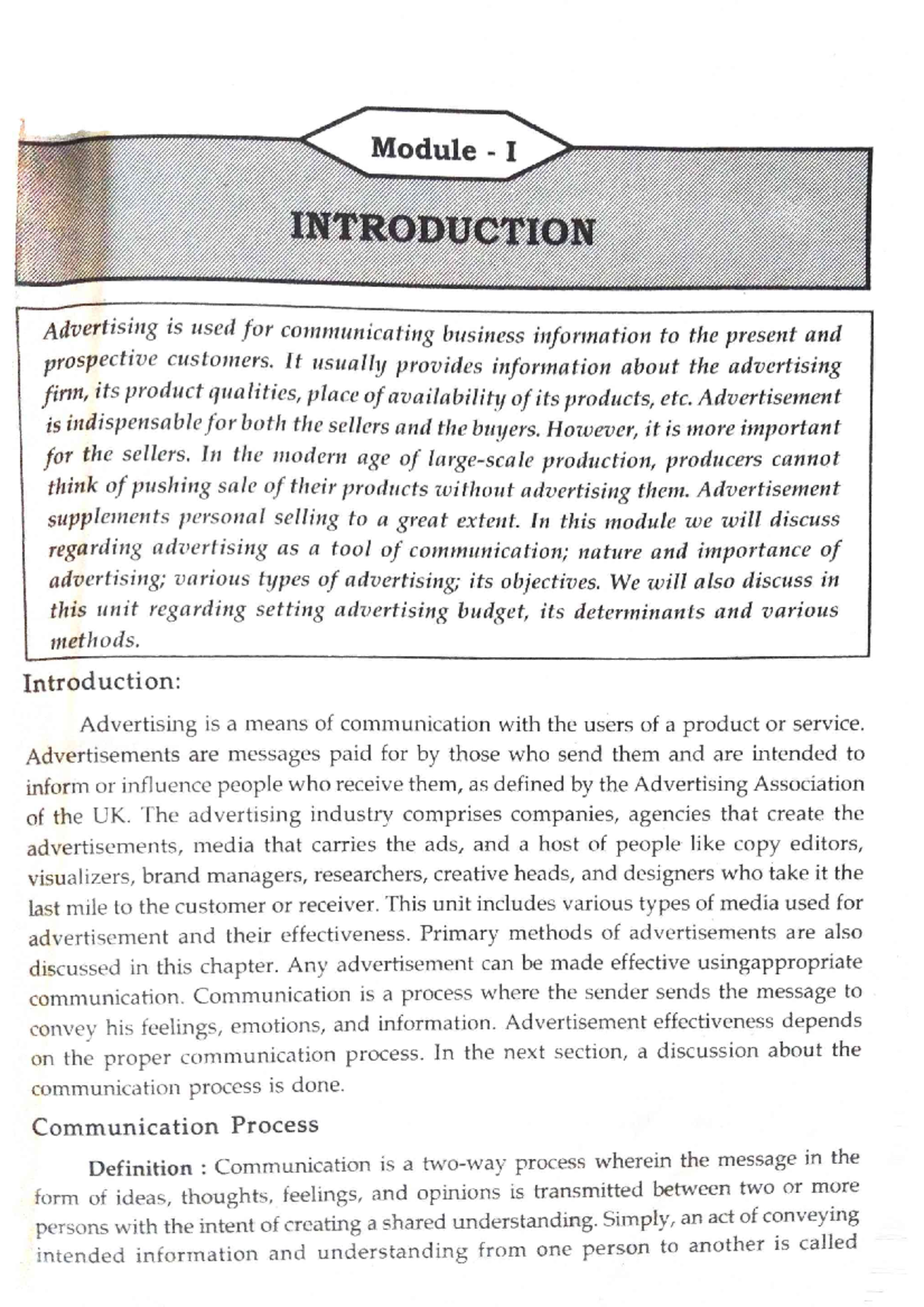 Advertising skills - bachelor of computer application - Studocu