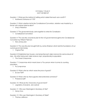 Quiz 1 British Colonization - US History 1 Quiz 1: British Colonization ...