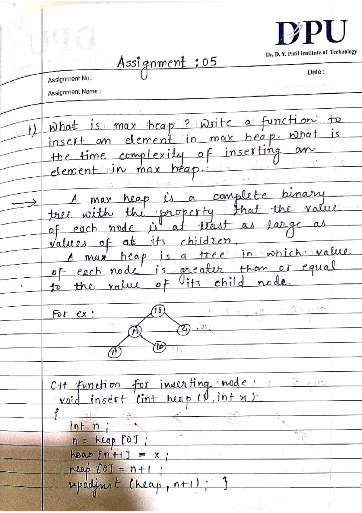 Dsaunit 5n6 Unit 5 And 6 Notes For Endsem Dpu Dr D Y Patil Institute Of Technology