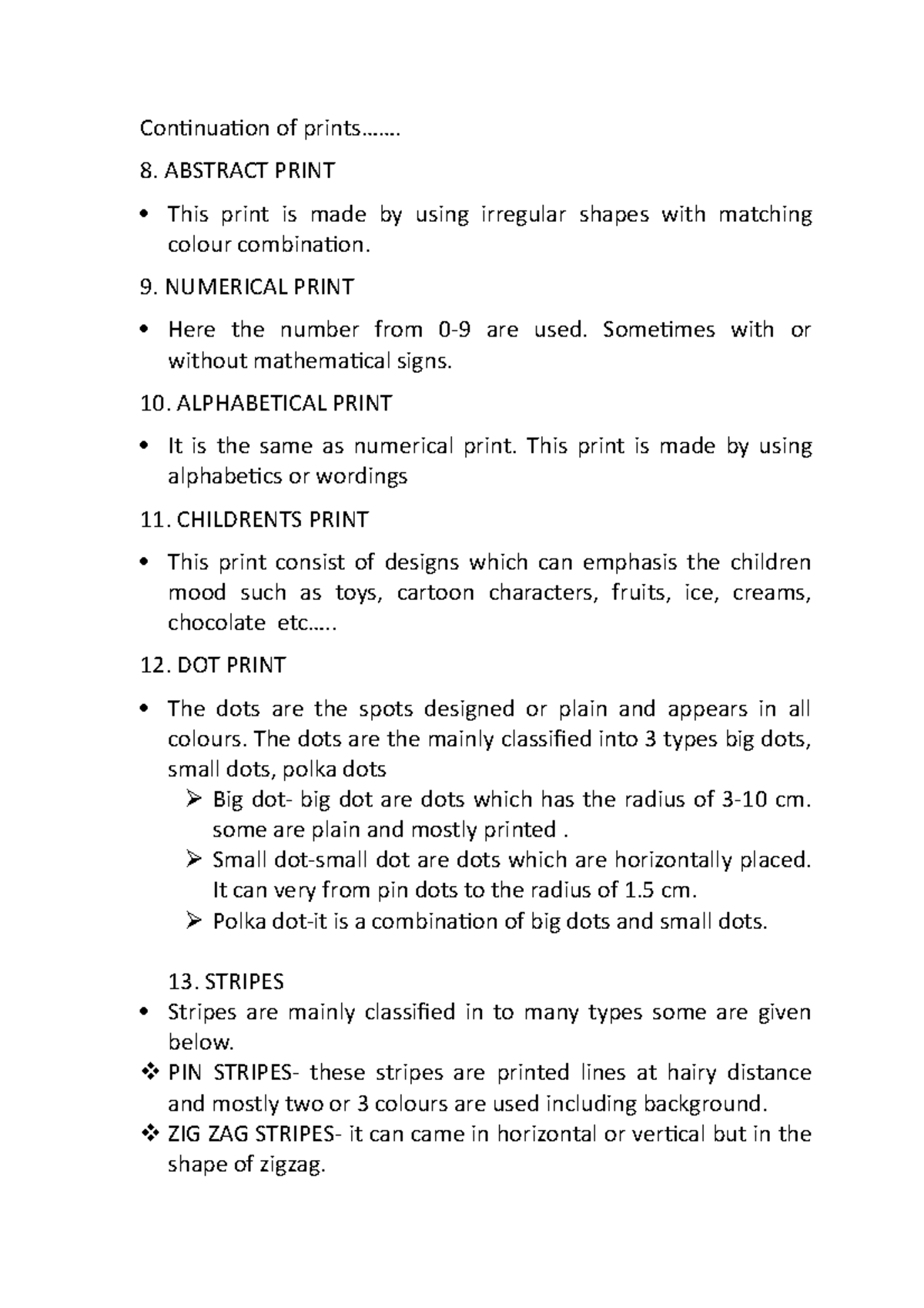 continuation of prints - ...... ABSTRACT PRINT This print is made by ...