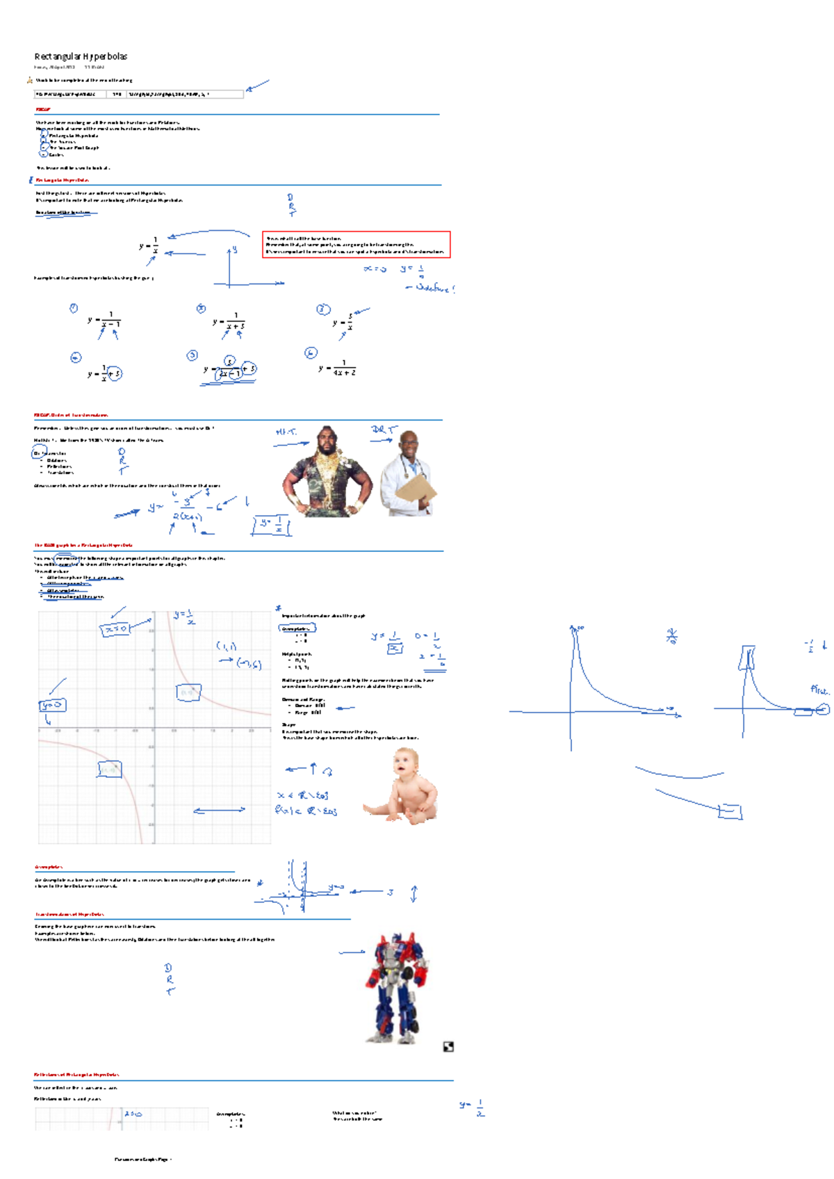 Rectangular Hyperbolas - • Rectangular Hyperbola The Truncus - • The ...