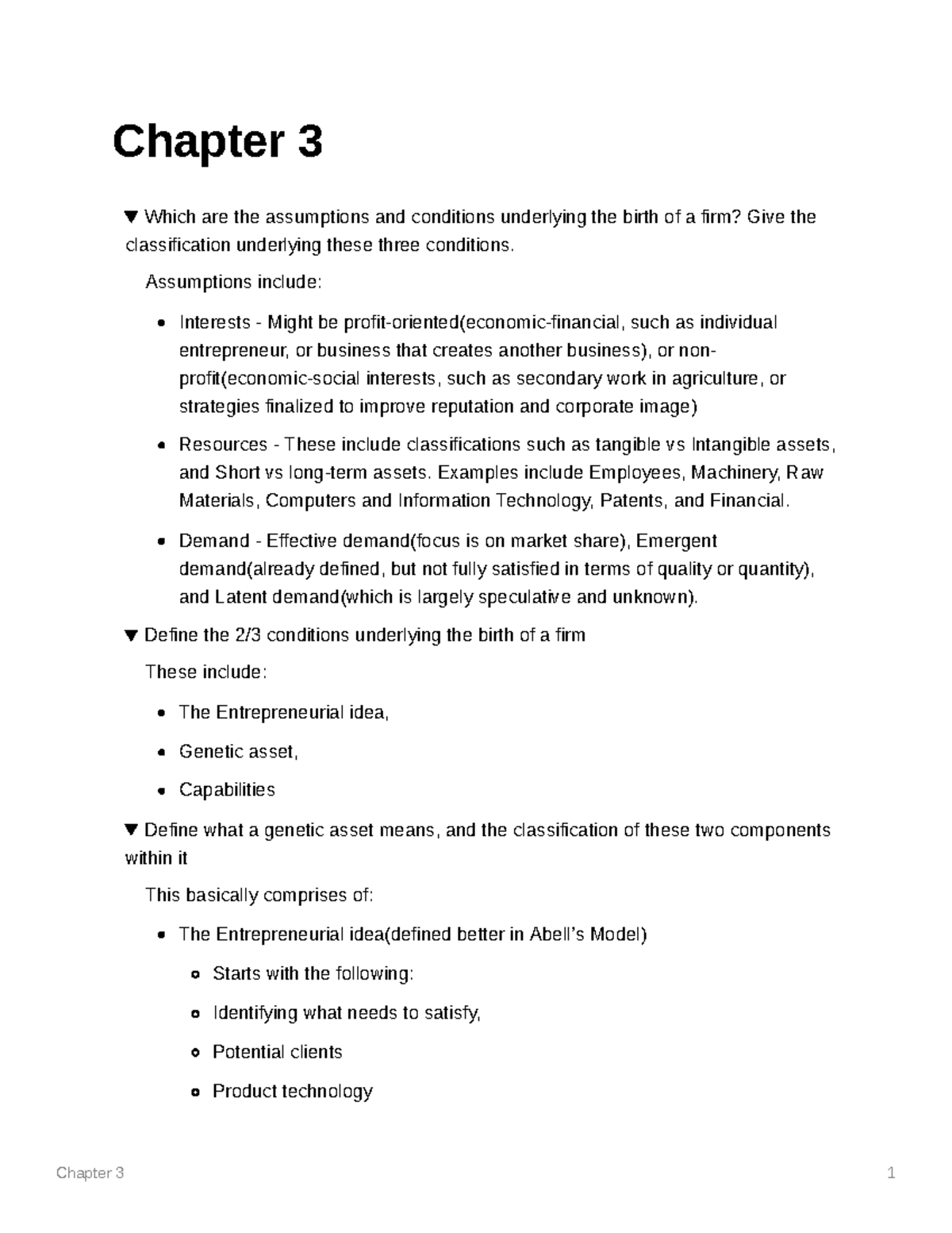 Chapter 3 Management - Chapter 3 1 Chapter 3 Which are the assumptions ...