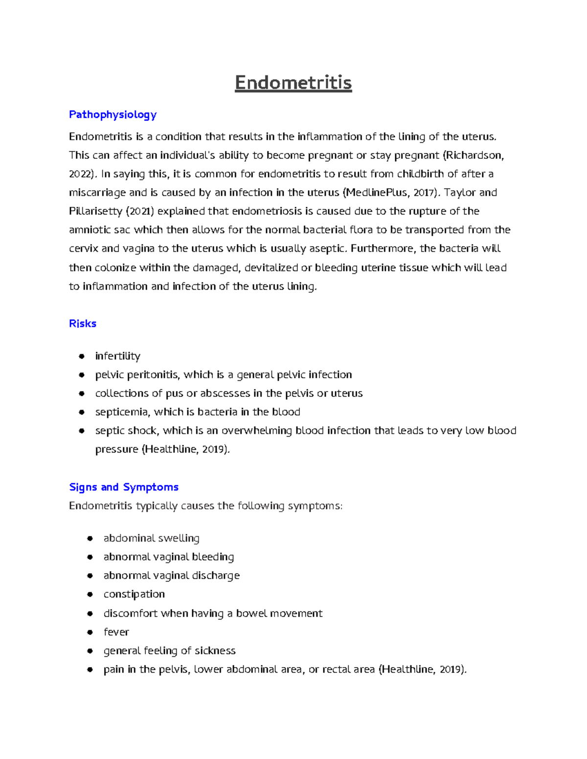 Endometritis - Endometritis Pathophysiology Endometritis is a condition ...