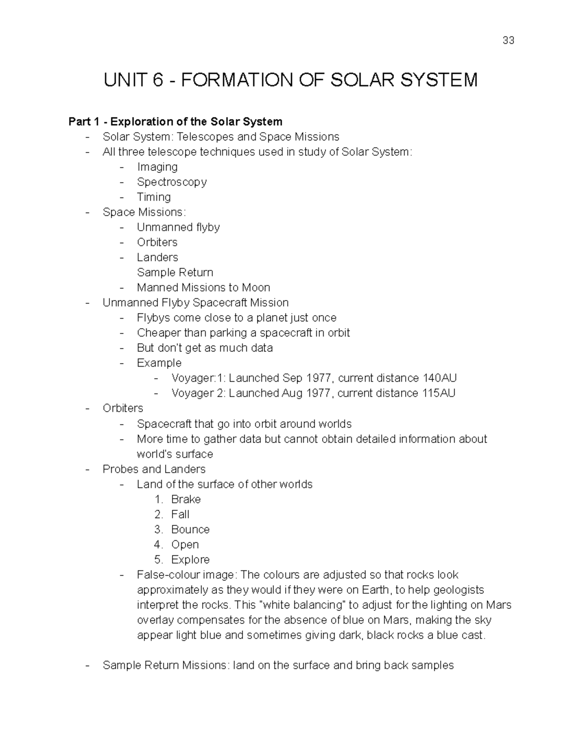 Week 9 Lecture 6 - UNIT 6 - FORMATION OF SOLAR SYSTEM Part 1 ...