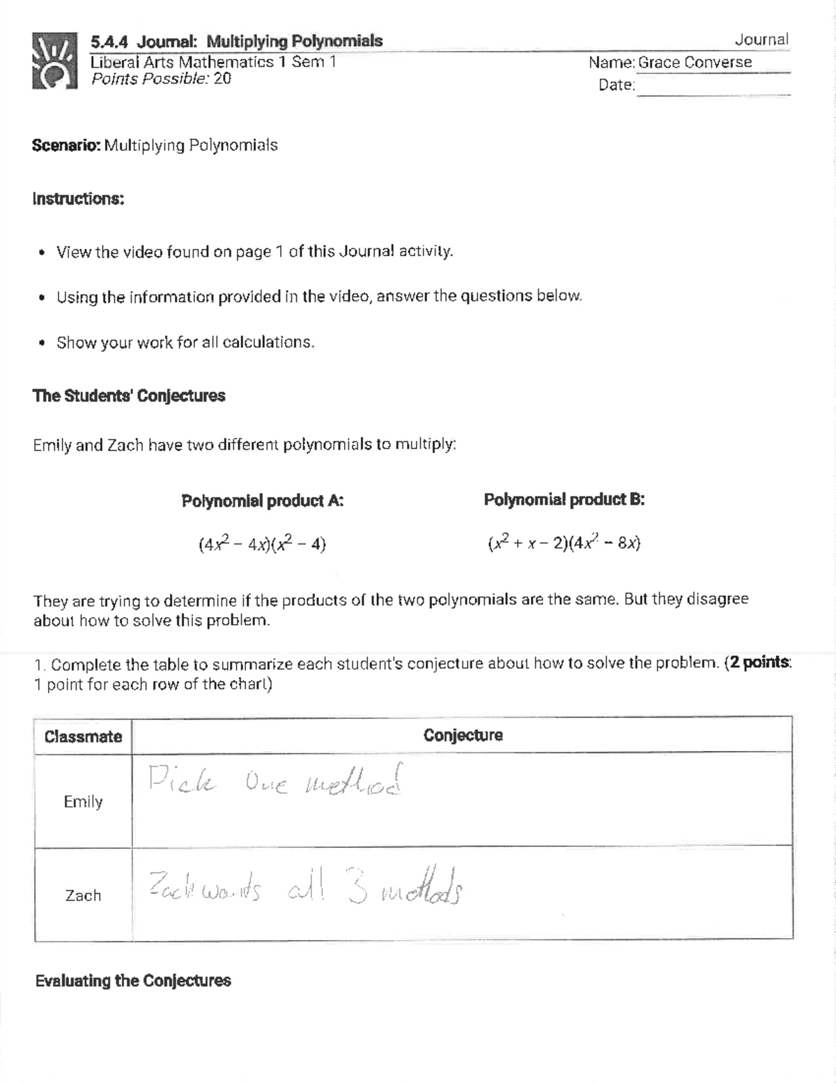 5.4.4 Practice Liberal Arts Math - Studocu