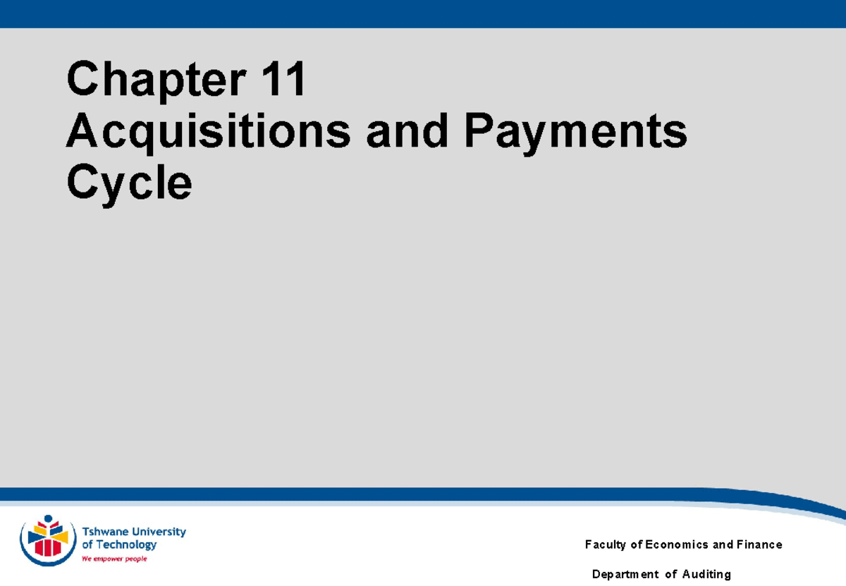 Chapter 11 - Faculty of Economics and Finance Chapter 11 Acquisitions ...