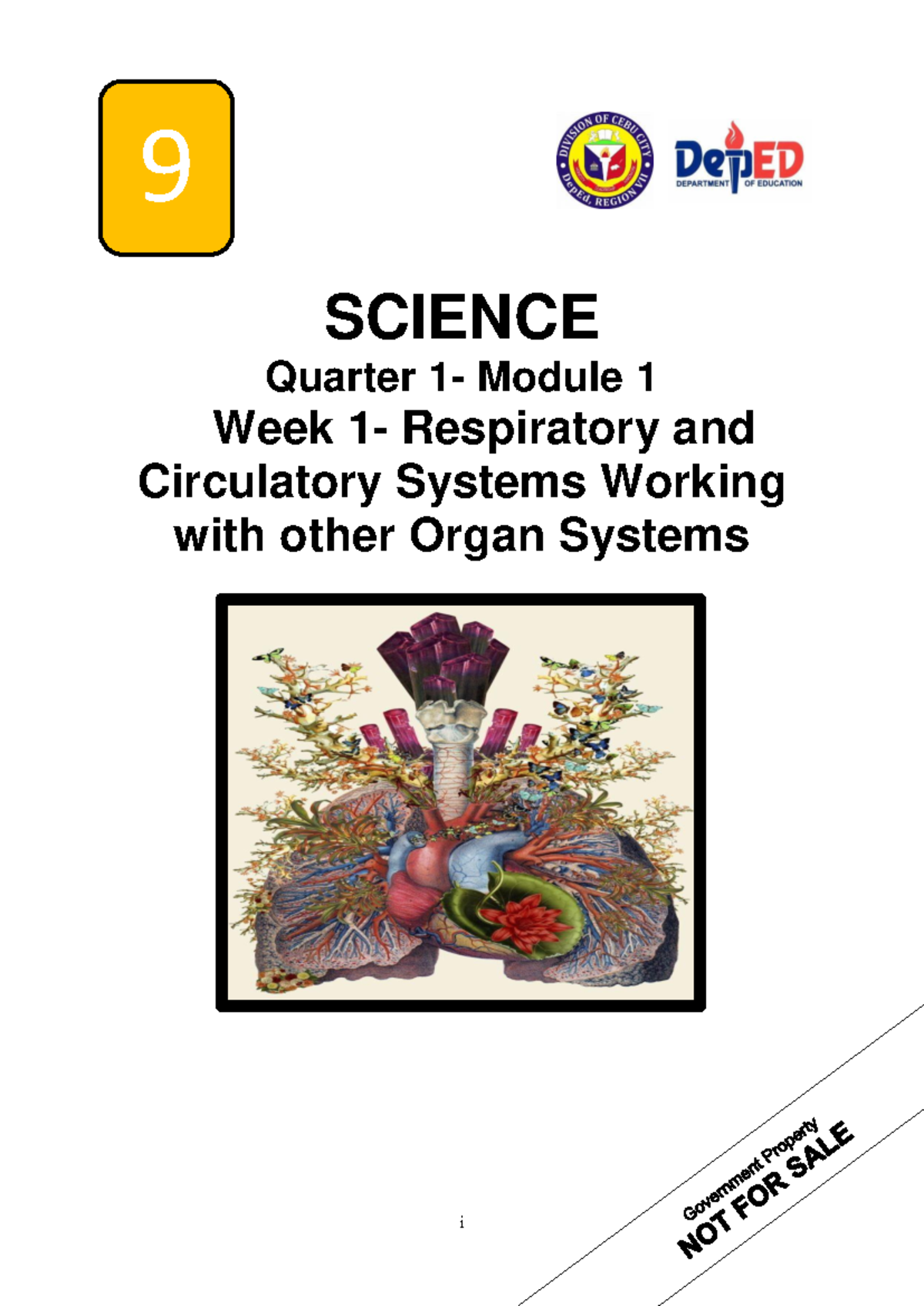 M1 Q1 SCI - i SCIENCE Quarter 1- Module 1 Week 1- Respiratory and ...