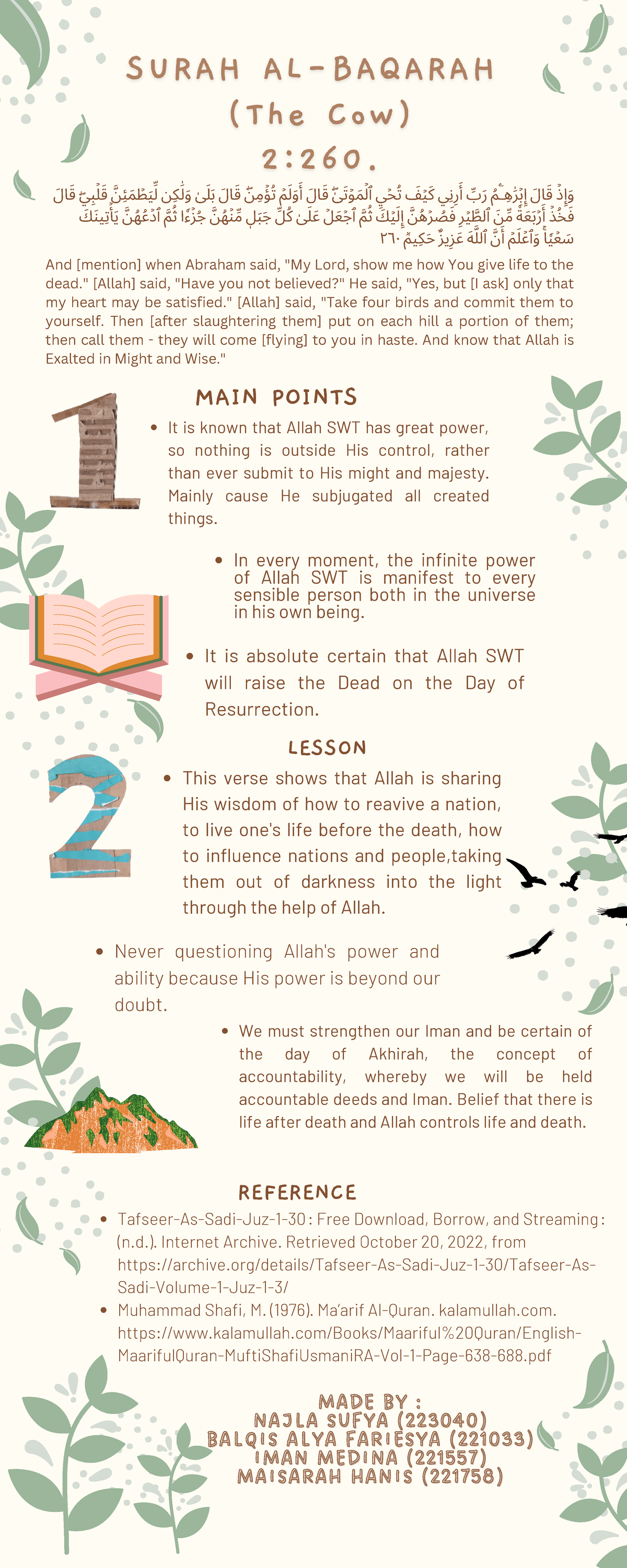 UI Infographic - Understanding 1 , CFS IIUM - MADE BY :MADE BY : NAJLA ...