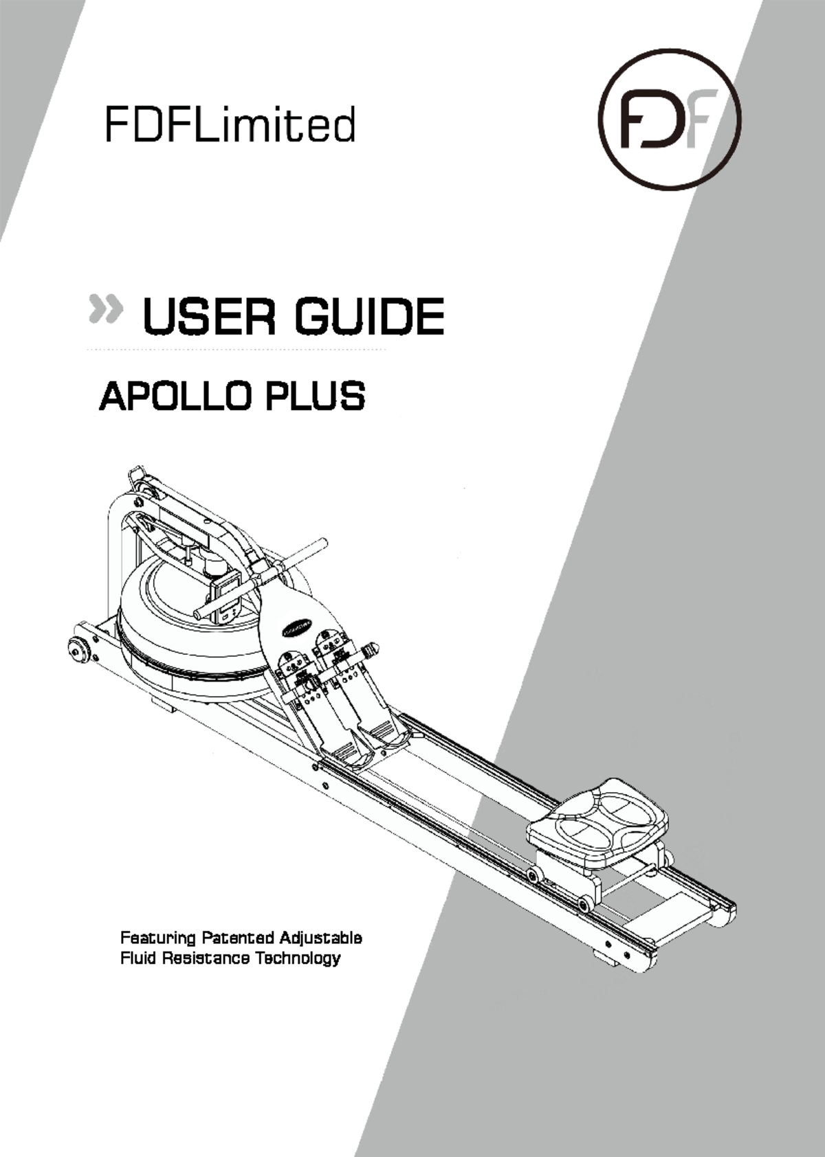 Apollo PLUS Fluid Rower Owners Manual - APOLLO PLUS Featuring Patented ...
