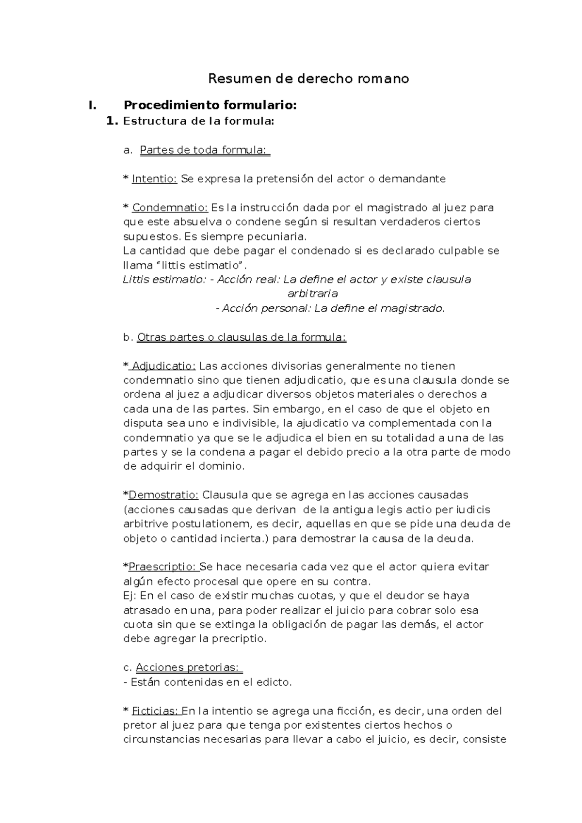 61931651 Resumen Derecho Romano - Resumen de derecho romano I ...