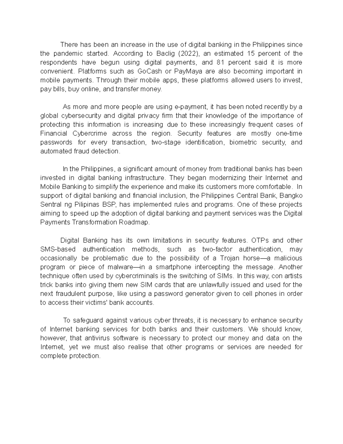 Untitled document - sts - There has been an increase in the use of ...
