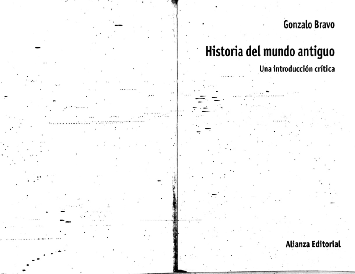 Gonzalo bravo historia del mundo antiguo - Historia - Studocu