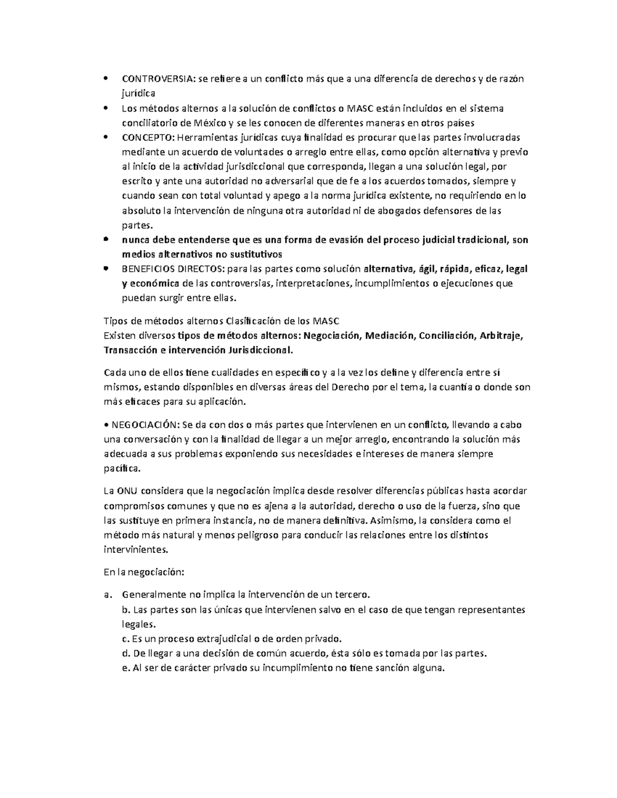 Clase 1 - CONTROVERSIA: se refiere a un conflicto más que a una ...