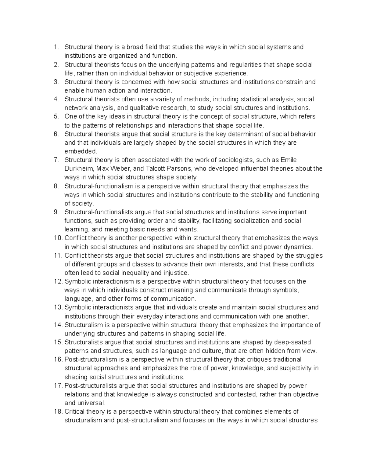 In-class notes, Structural Theory - Structural theory is a broad field ...