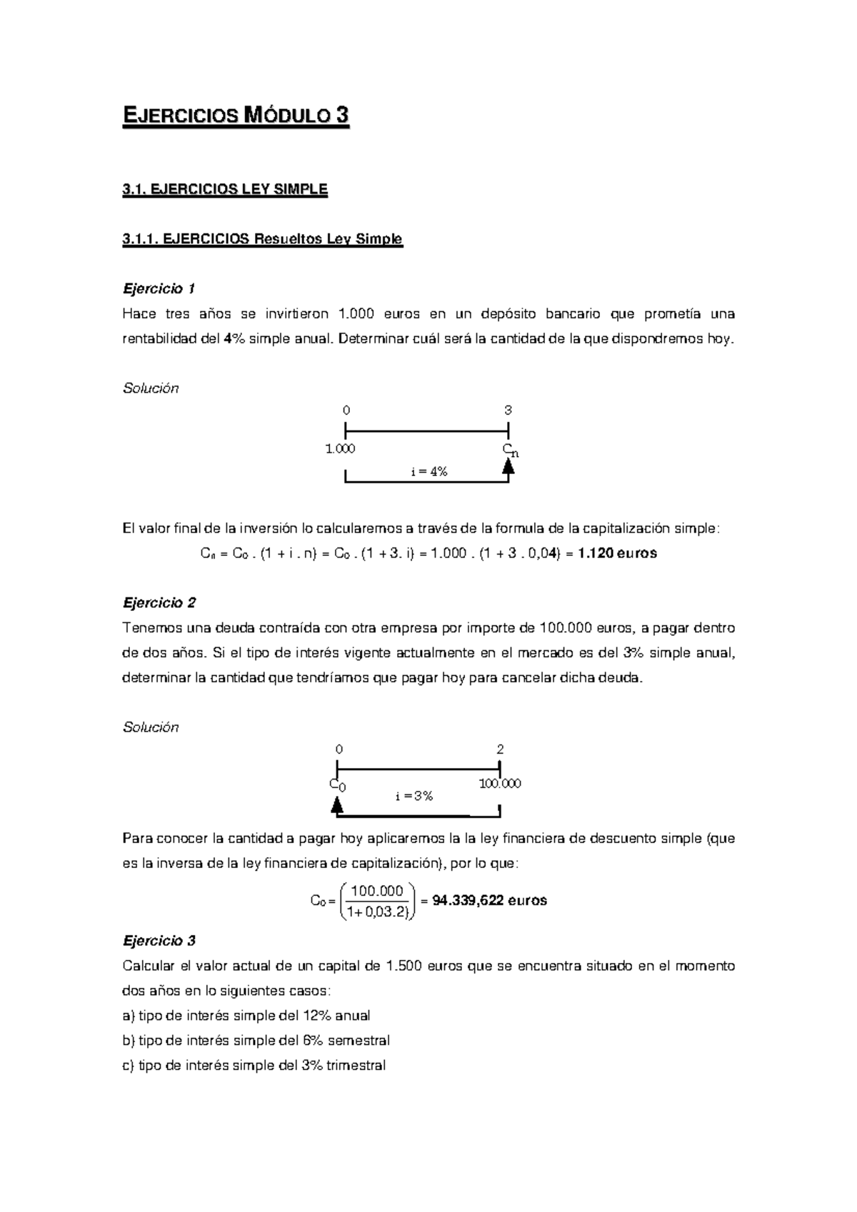 Ejercicios Modulo 3 - EEJJEERRCCIICCIIOOSS MMÓÓDDUULLOO 33 33 .. 11 .. EEJJEERRCCIICCIIOOSS ...