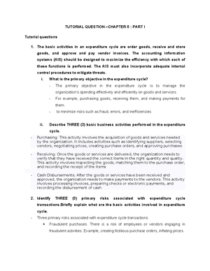 Chapter 4 - Tutorial Work - TUTORIAL CHAPTER 4 QUESTION 1 The mail room staff consists of 35 ...