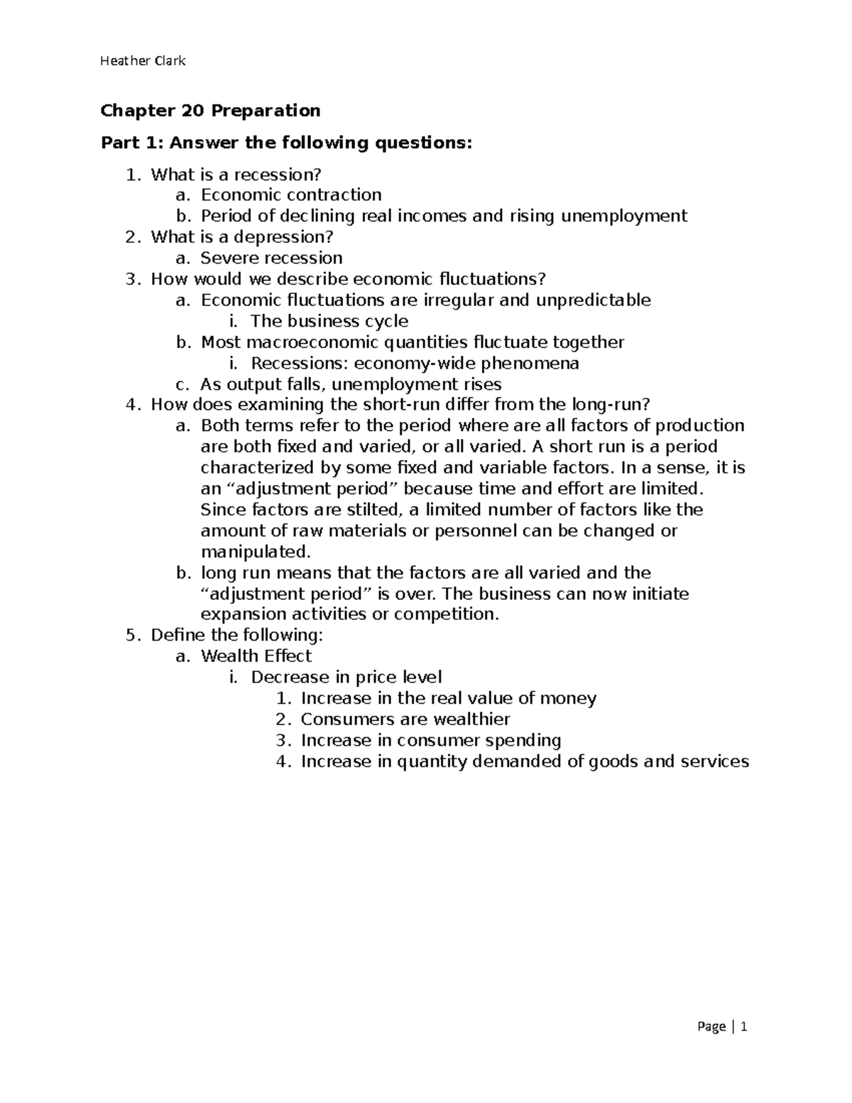 Chapter 20 Preparation - Chapter 20 Preparation Part 1: Answer the ...
