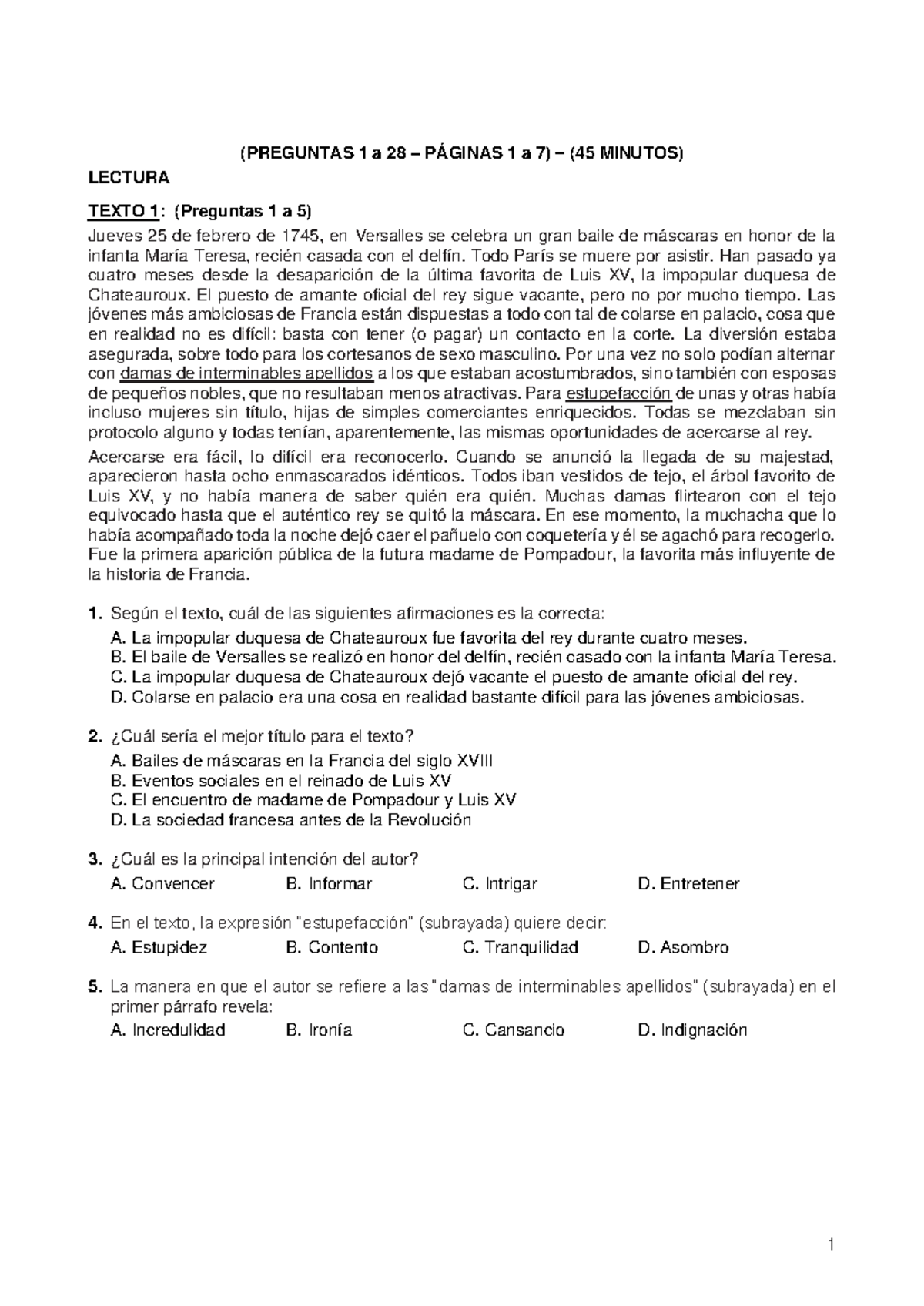 S2 2020.1 Lectura (LL) - SIS - 1 (PREGUNTAS 1 a 28 – PÁGINAS 1 a 7) − ...