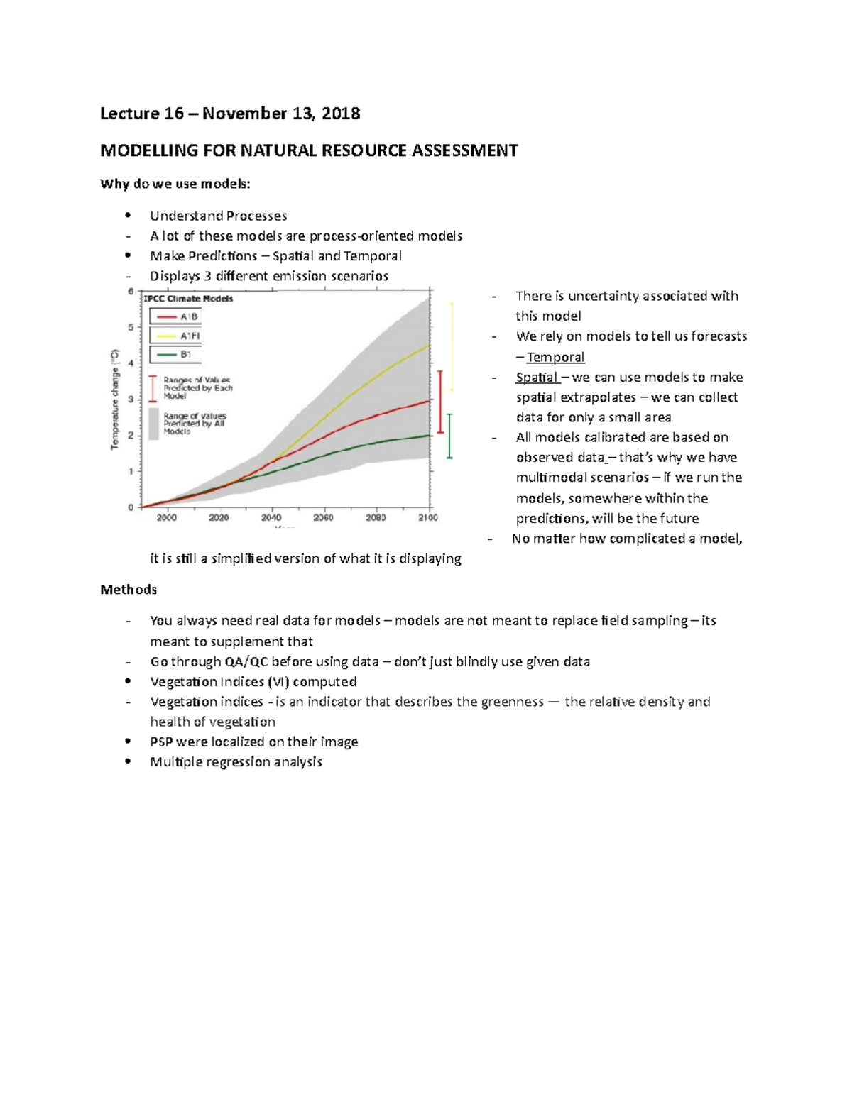 Lecture 16 - MODELLING FOR NATURAL RESOURCE ASSESSMENT - Lecture 16 ...
