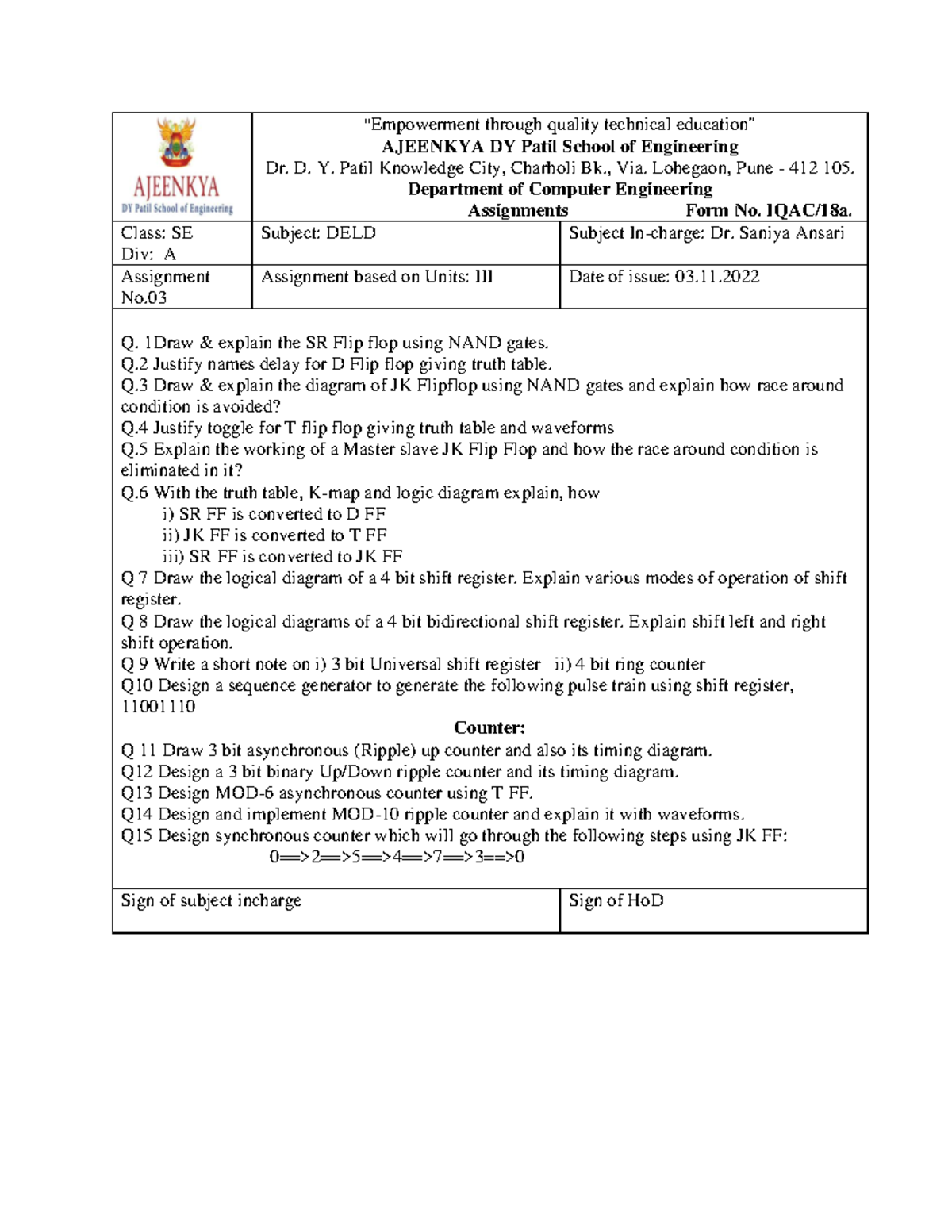 Assignment 3 - PLD -DELDPLD -DELD - "Empowerment through quality technical education" - Studocu