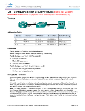 4.7.1 Packet Tracer - Physical Layer Exploration - Physical Mode - Objectives Examine Local IP ...